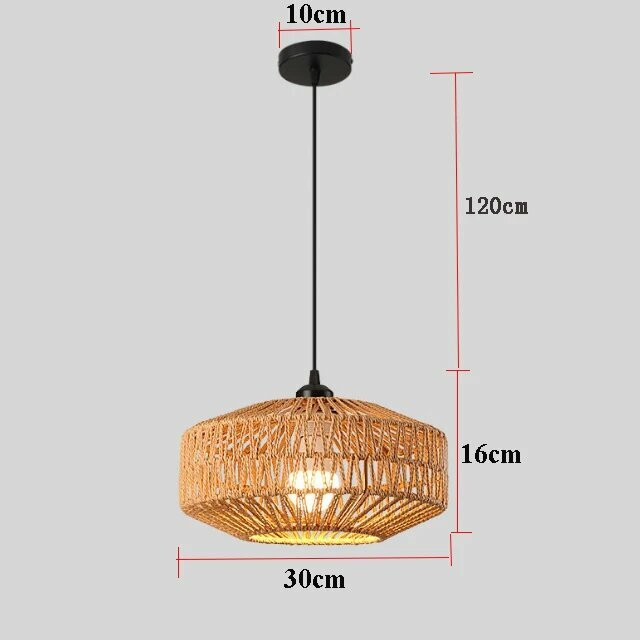 Подвесной светильник из ротанга MOLDEN для спальни B Style, no light bulb