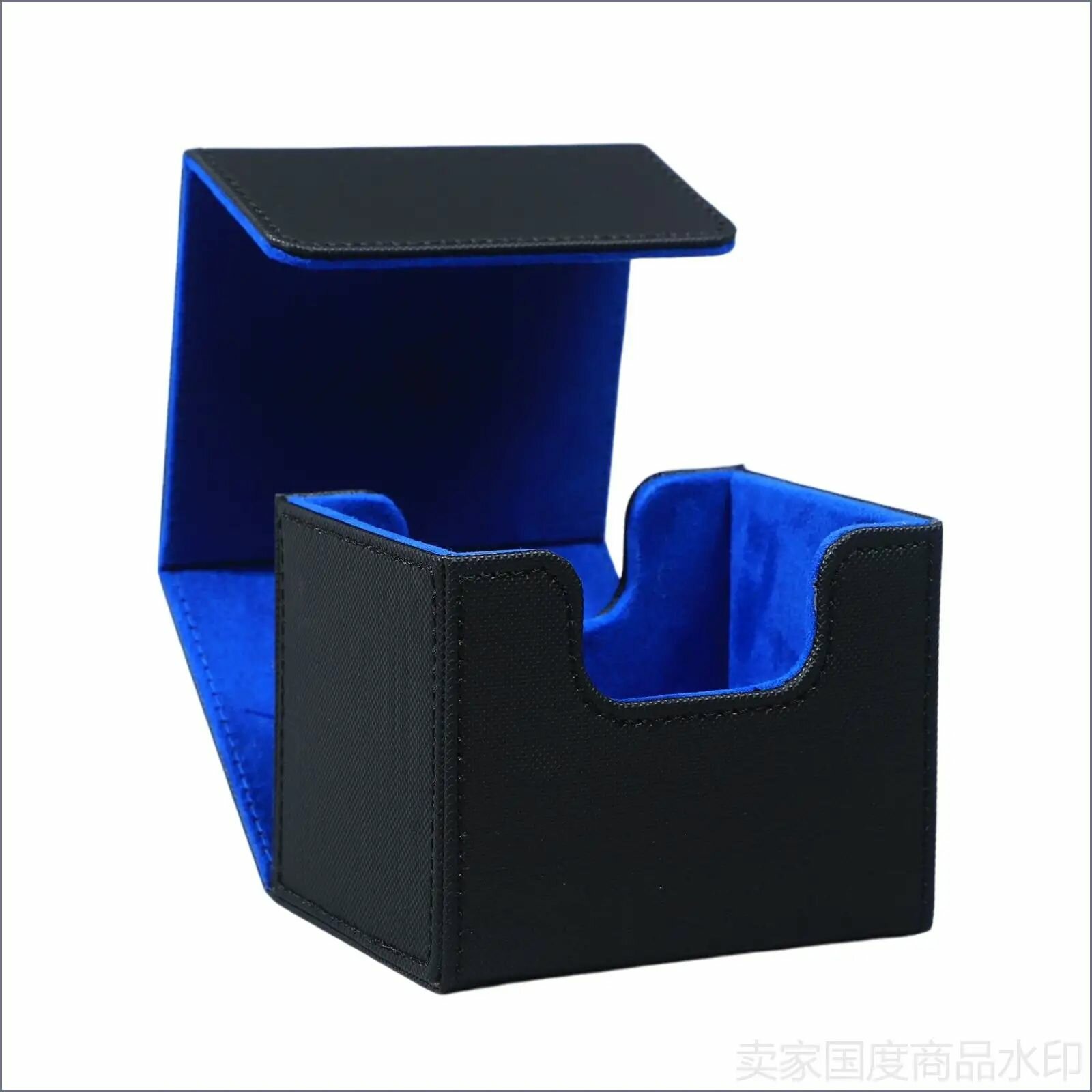Кофр для хранения вещей прямоугольный синий 10.5x9x8 см, практичный ящик для организации пространства дома и в путешеств