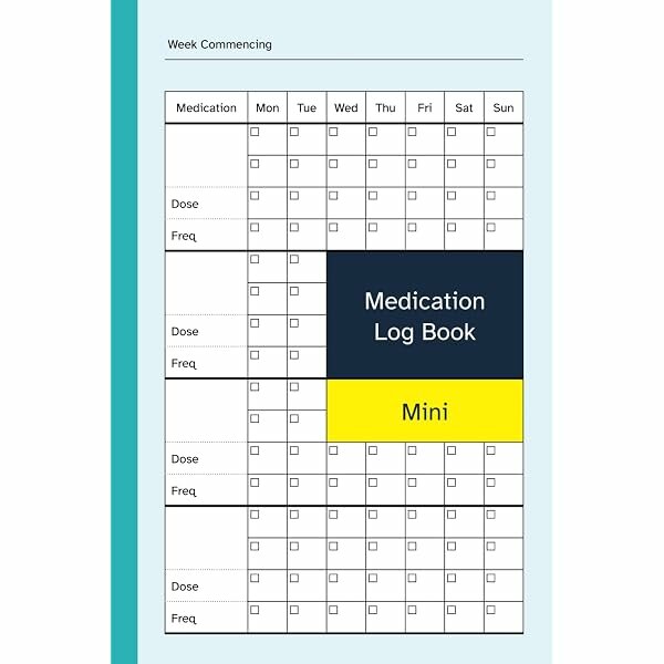 Medication Log Book Mini: Pocket Size / 4x6 Inch 52 Week Daily / Weekly Medicine Diary / Tracker Notebook，Reprinted paperback book