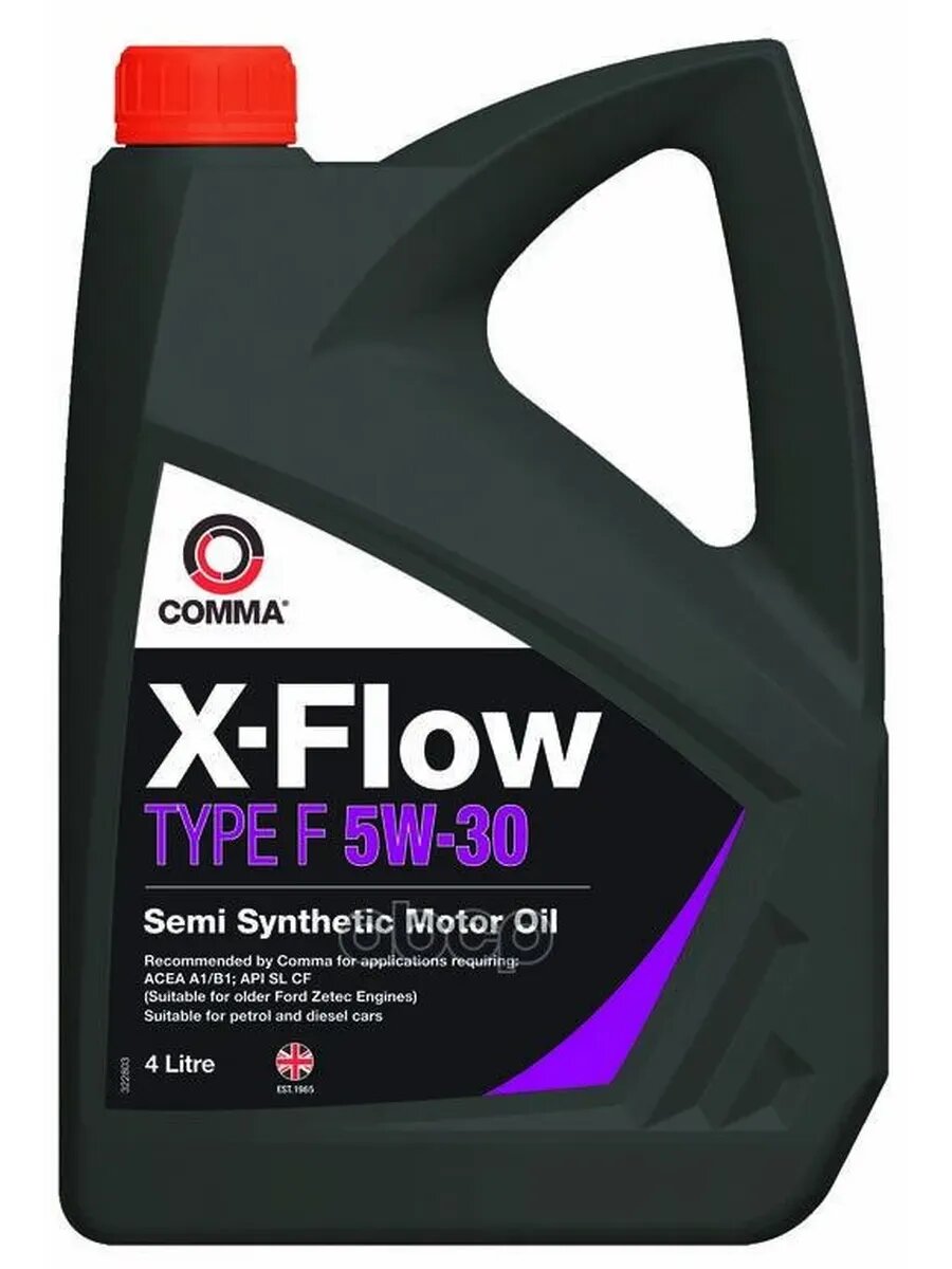 COMMA 5W30 Comma 4Л Полусинтетика Xflow Type F
