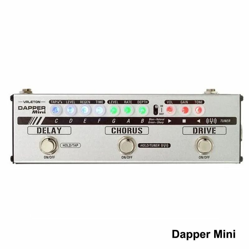4-полосная педаль эффектов, мультиэффектная педаль Valeton Dapper Mini