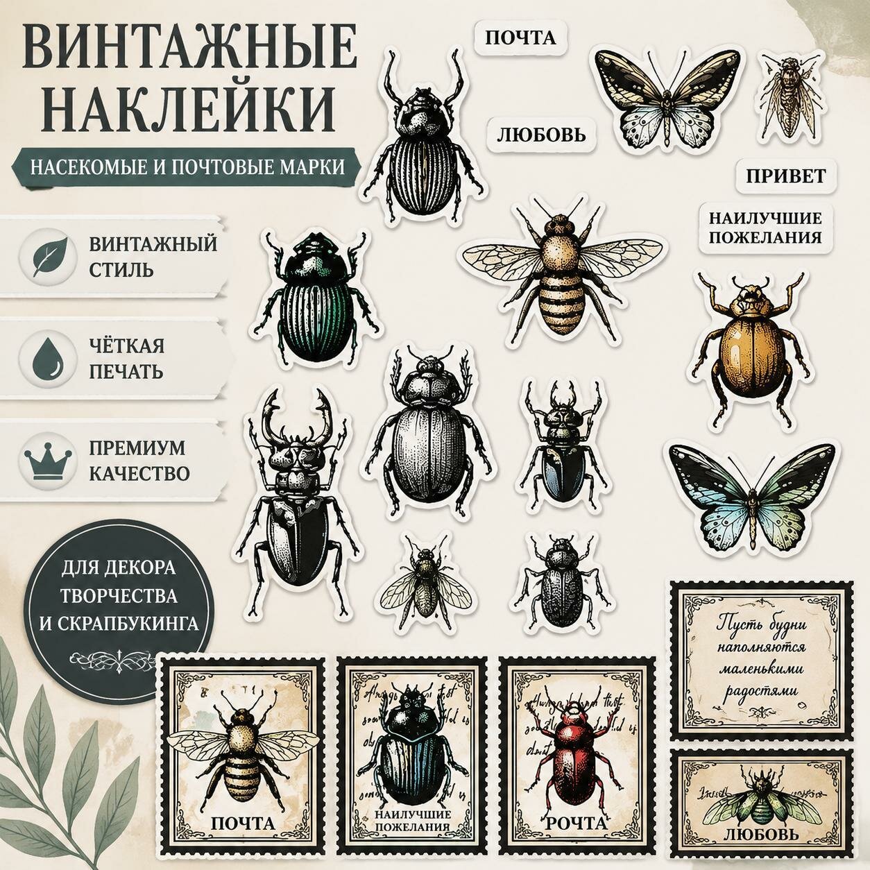 1 шт. Пластиковые штампы для скрапбукинга, фотоальбомов, декоративных открыток, листы со штампами, узор с насекомыми 160x110x3 мм