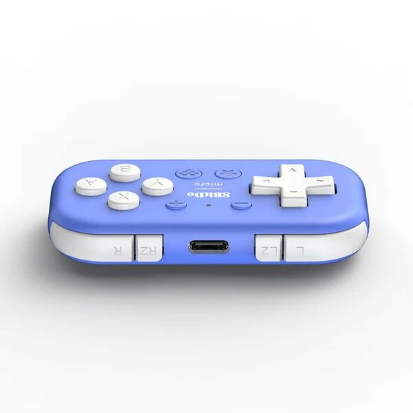8BitDo Геймпад 8BitDo Micro, Bluetooth, Проводной, голубой — фото 1