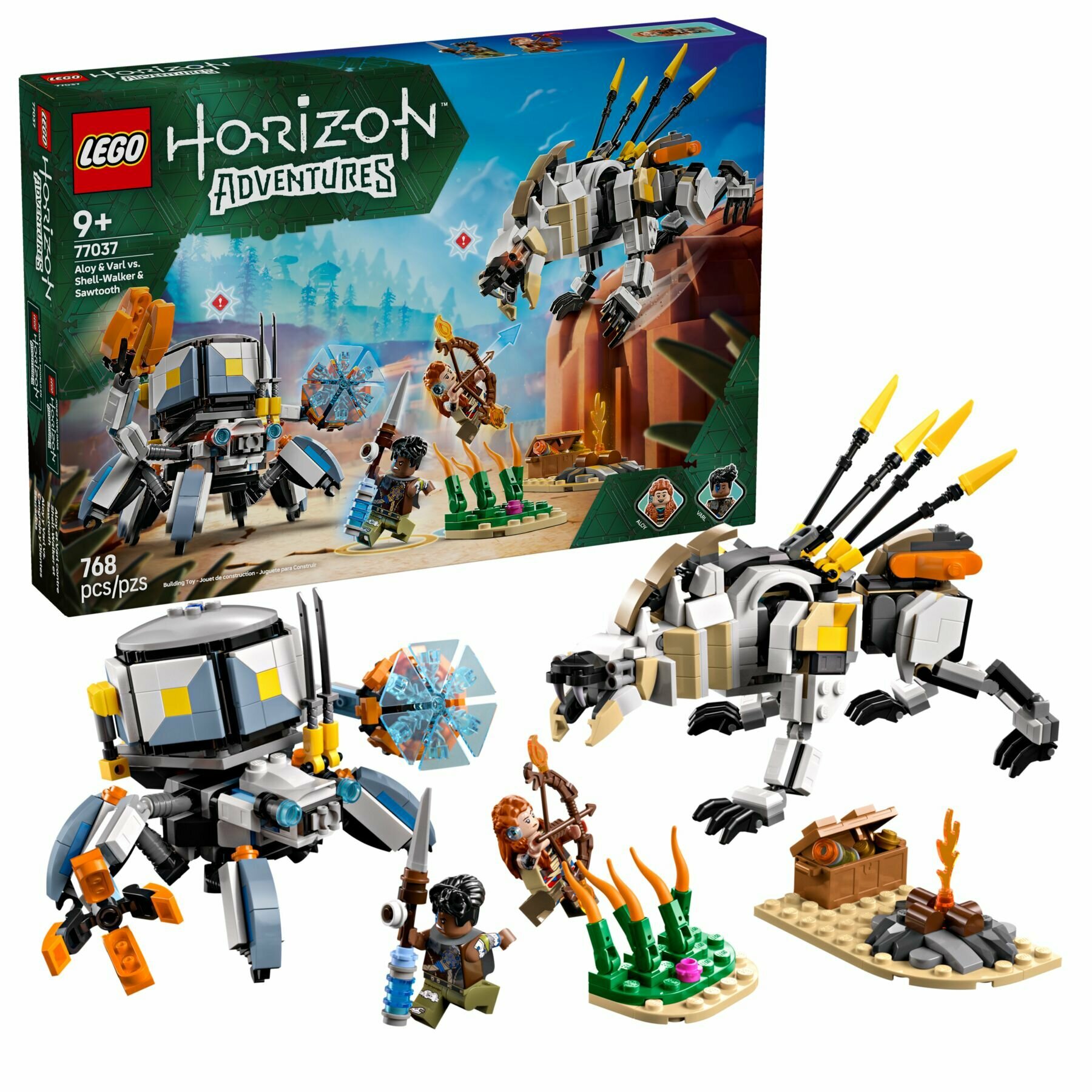 Lego 77037 Horizon Элой и Варл сражаются со скарабом и пилозубом,9+,768