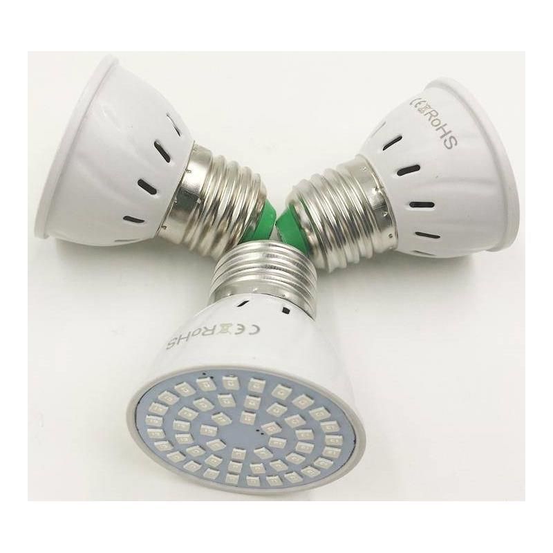 Лампа фито E27 60Led для роста рассады (полный спектр)