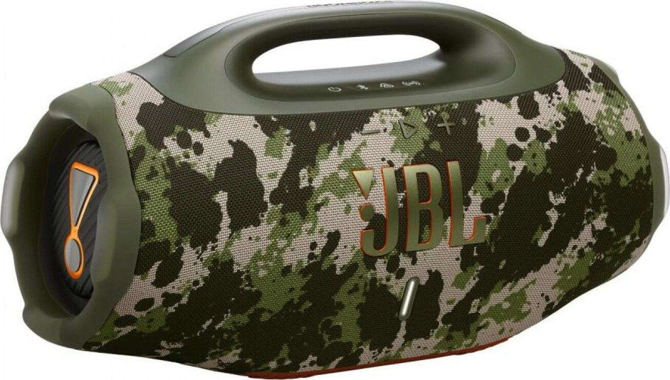 Портативная колонка JBL Boombox 4, Powerbank, AI Sound Boost, Squad (Камуфляж)