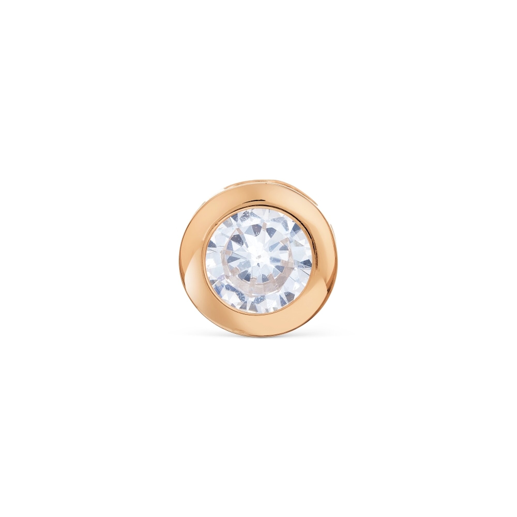 Подвеска Diamant online, красное золото, 585 проба, фианит