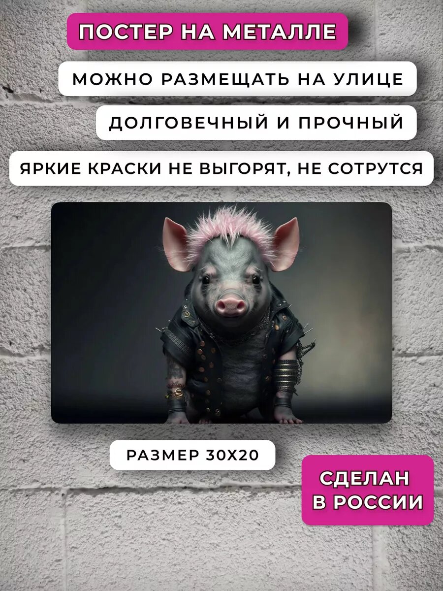 Постер панк Свинья — фото 1
