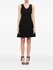 Платье Neil Barrett Chevron-patterned V-neck mini dress, размер 42, черный
