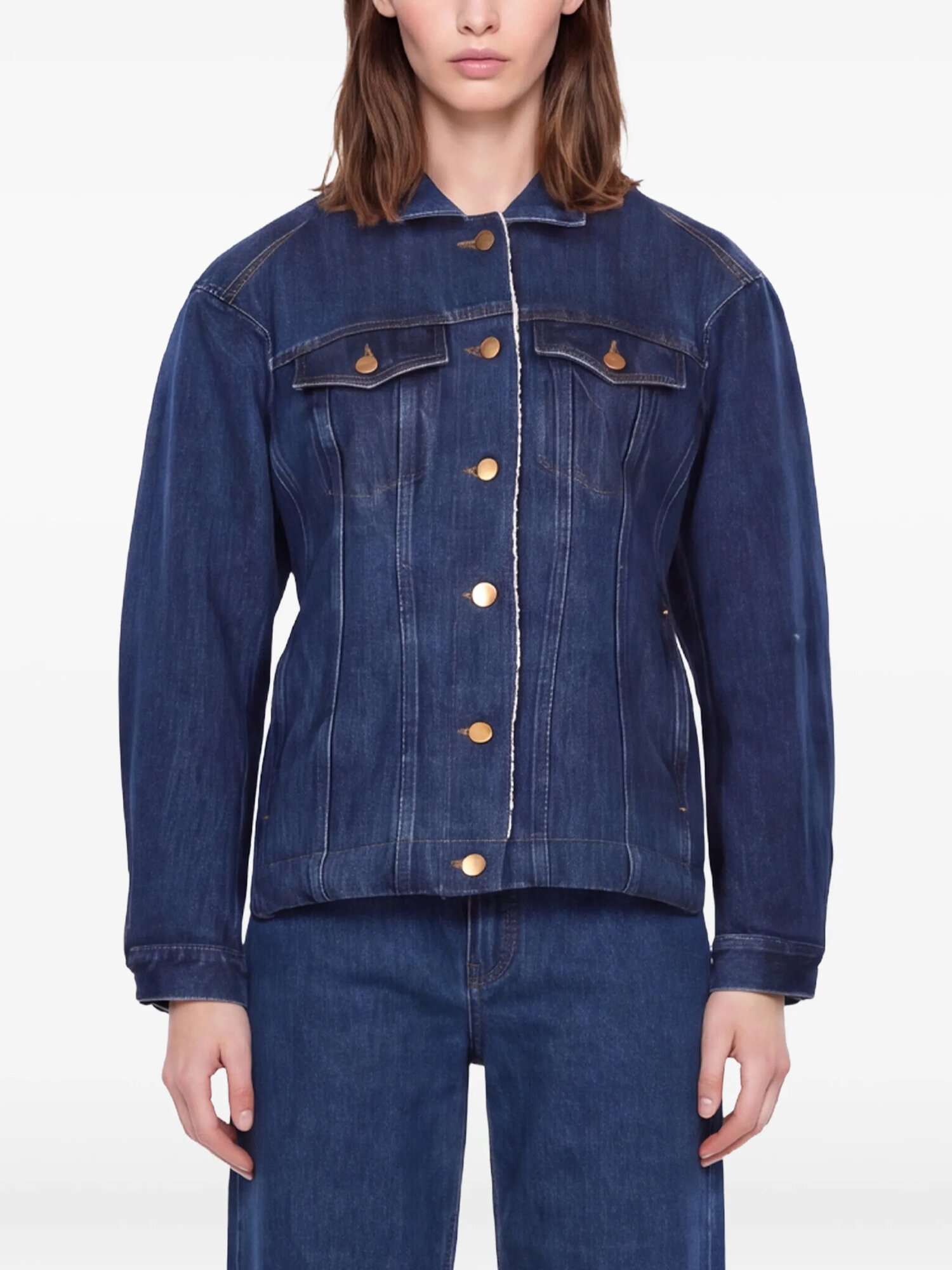Куртка Jil Sander Button-up denim jacket, размер 40, синий — фото 1