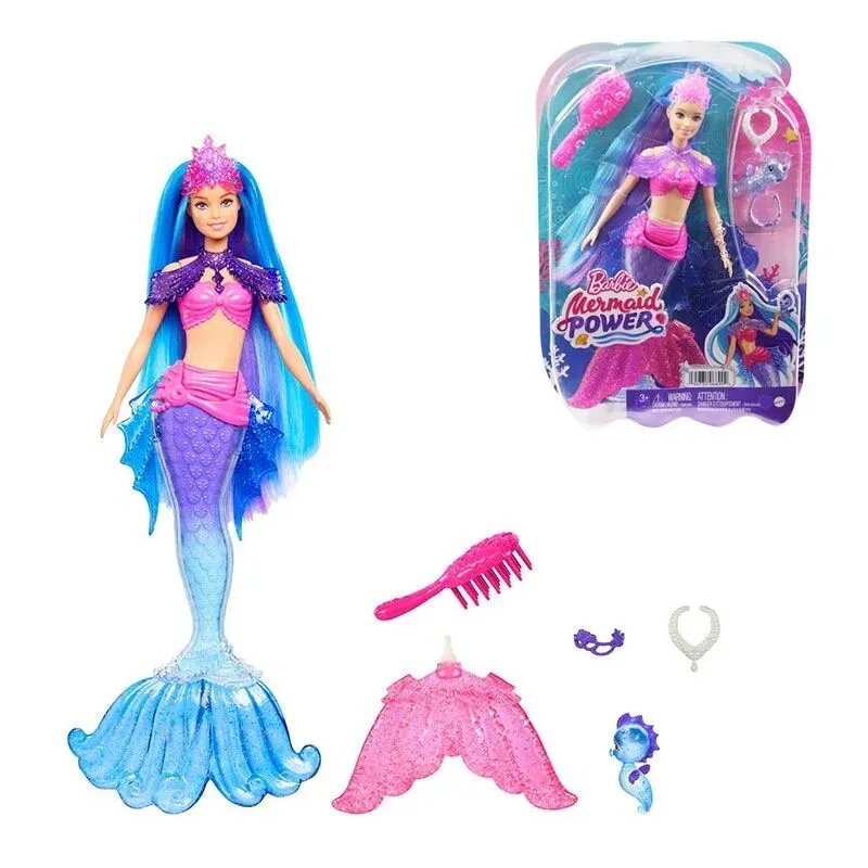 Barbie Кукла Mermaid Power Русалка с питомцем и аксессуарами HHG52