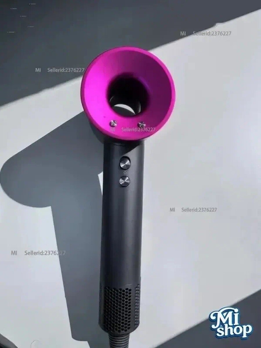 Braun Фен для волос фен 5 насадок432486384684648684648 2500 Вт, скоростей 3, кол-во насадок 5, розовый, черный