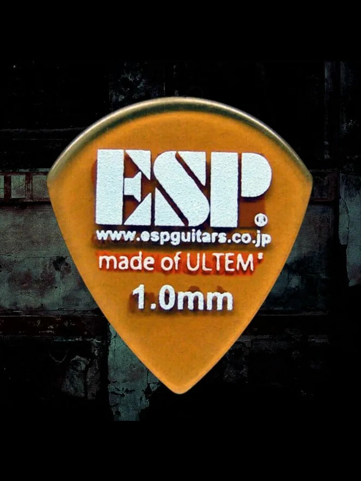 Медиатор для гитары, ESP, 1мм, Ultem, форма Jazz, PJ-PSU10 Orange