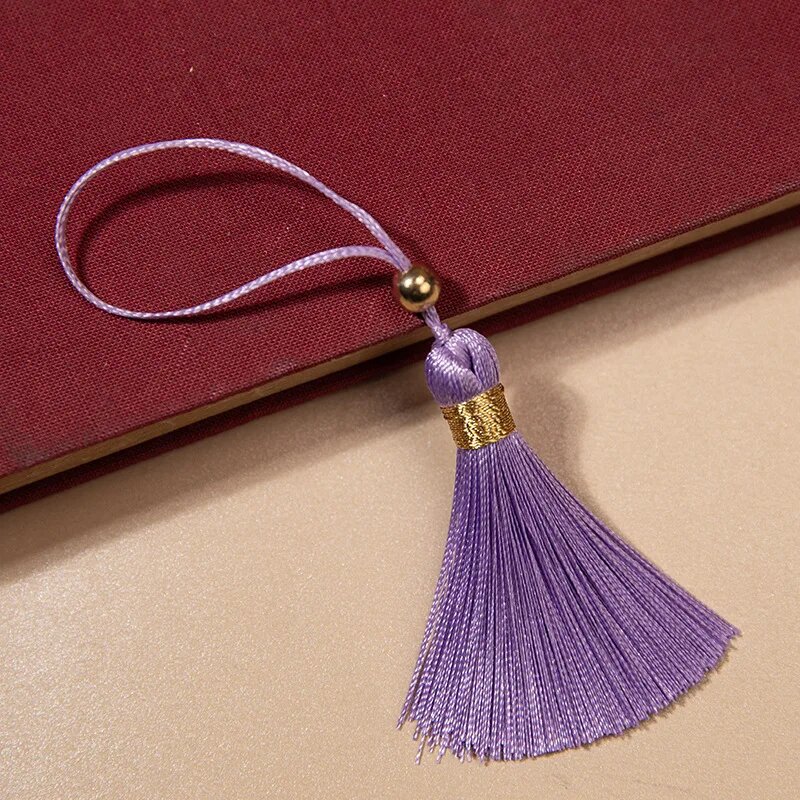 Подвеска-кисточка из полиэстера 6 см 5pcs, Фиолетовый, purple