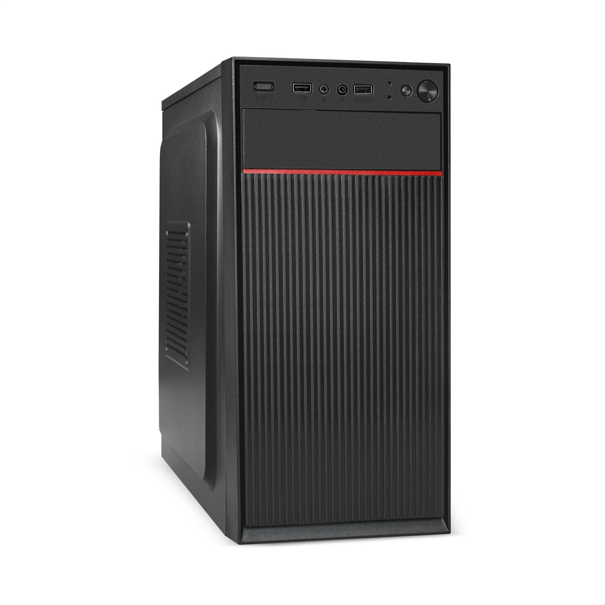 Корпус Minitower ExeGate BAA-113-UNS450 (mATX, БП UNS450 с вент. 12см, 2*USB, аудио, черный)