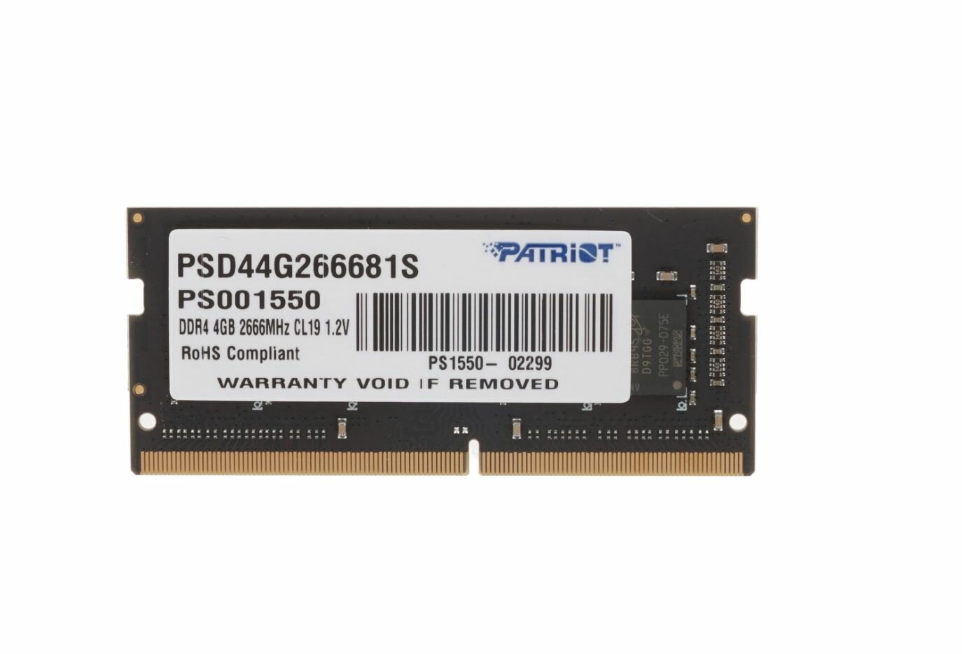 Оперативная память SODIMM Patriot Signature Line PSD44G266681S 4 ГБ