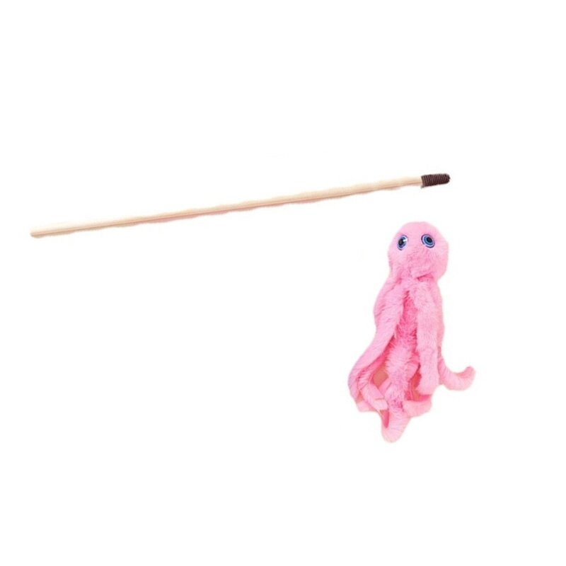 Игрушки для кошек, Деревянная палка Octopus funny cat stick-№ 6 розовая палка Octopus funny cat stick