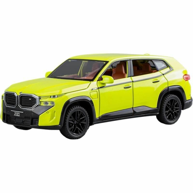 Коллекционная модель машины BMW XM кроссовер металлический корпус со звуком и светом 1:32