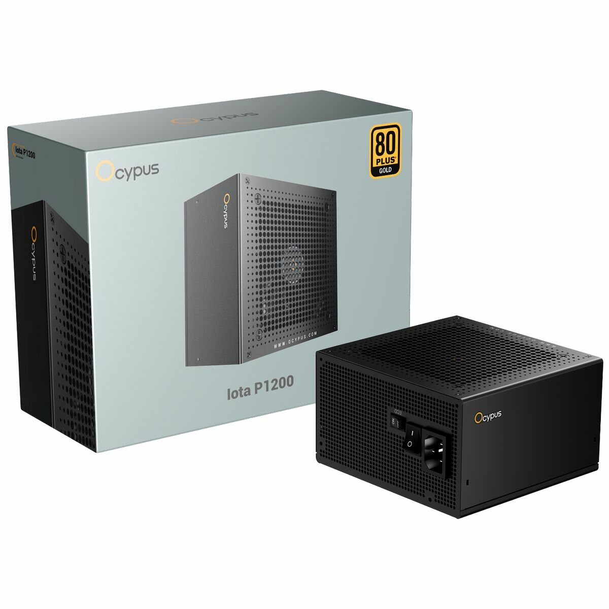 Ocypus Iota P1200, 1200W, APFC, 80+ Gold, ATX 3.1, Fully Modular, 120mm Fan (P1200-GF)