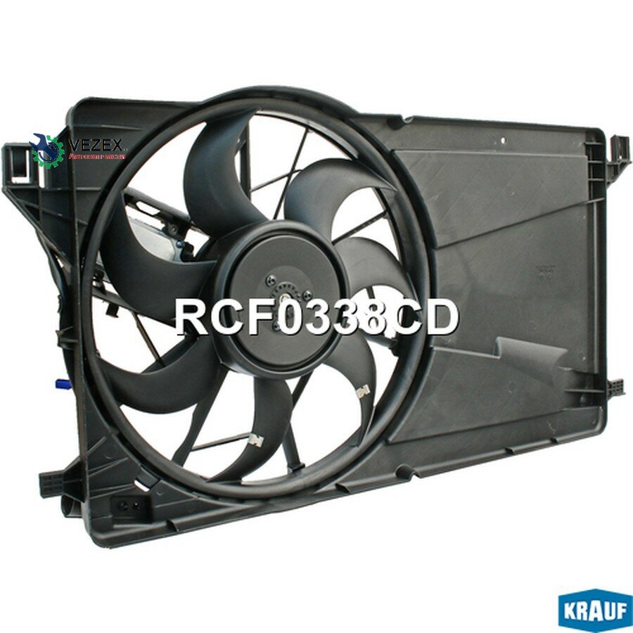 KRAUF RCF0338CD вентилятор охлаждения! с электроприводом\ Mazda 3 2.0i 03-09