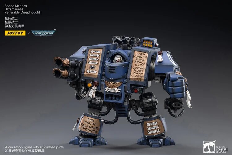 JOYTOY 1/18 Фигурка Warhammer 40K Space Marines Uitramarines Venerable Dreadnought Игрушечная модель