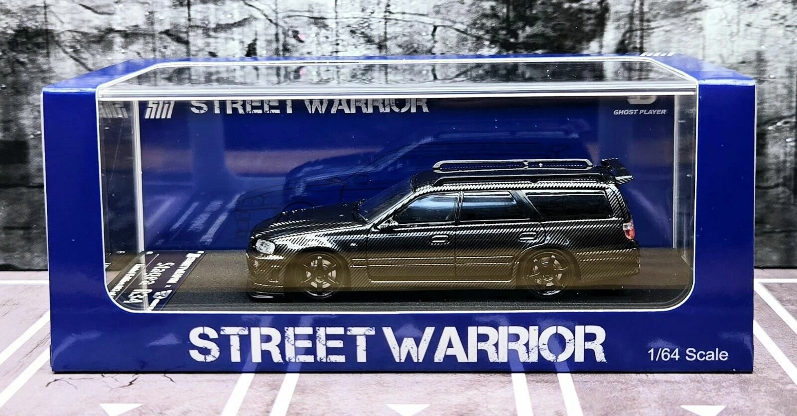 Машинка SW 1/64 Street Weapon Nissan Skyline Stagea R34 Full Carbon 1:64 Diecast Car Model Collection Gifts