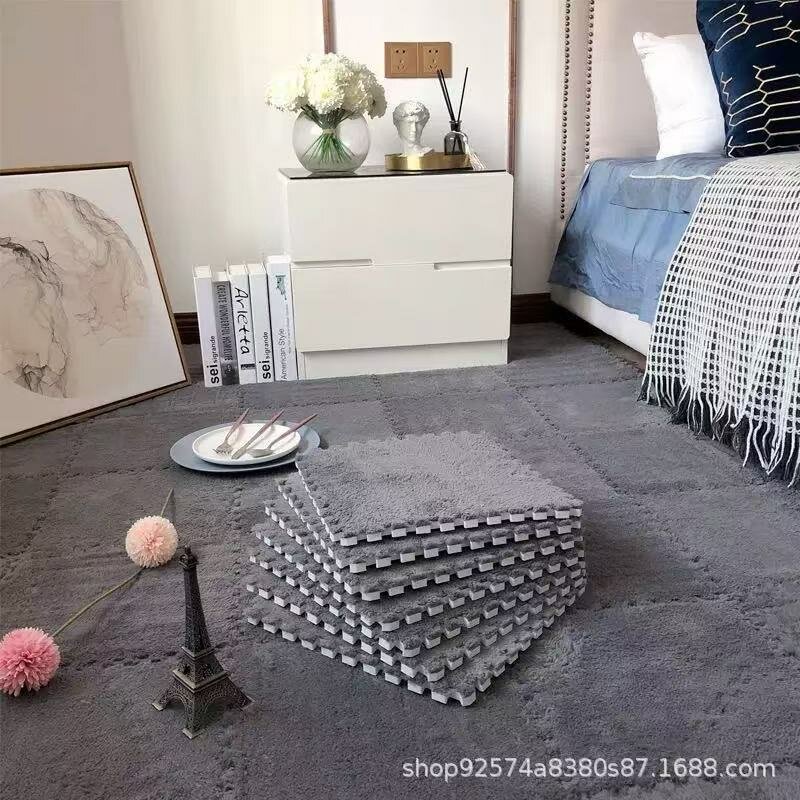 Коврик-пазл Плюшевая, зимний, текстиль, 10 элементов, 30x30 см
