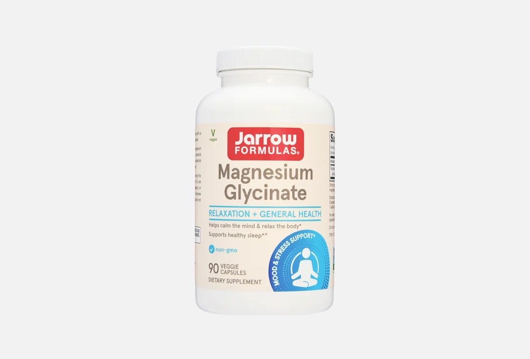 Jarrow Formulas 120 мг в капсулах магний глицинат 90 шт