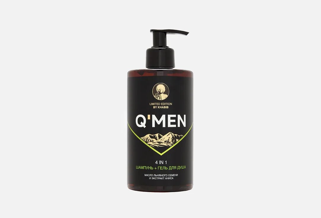 Qmen 4 in 1 шампунь для волос 410 мл