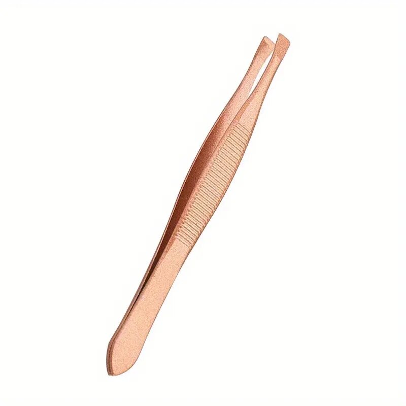 Прецизионный пинцет для бровей из нержавеющей стали Rose gold