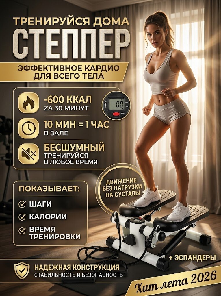 Степпер тренажер для дома 150кг тренажер для похудения для ходьбы