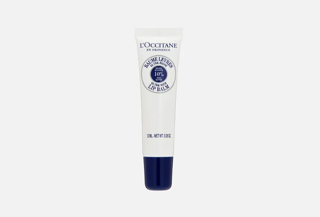 L'Occitane Shea Butter Ultra Rich Lip Balm Увлажняющий бальзам для губ 12мл