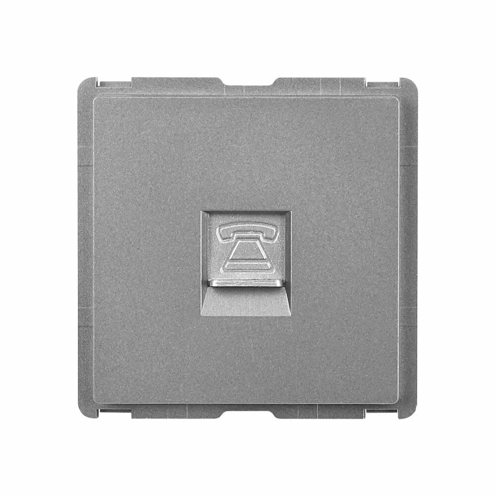 Интернет розетка CAT6, RJ-45, серый 48*48mm