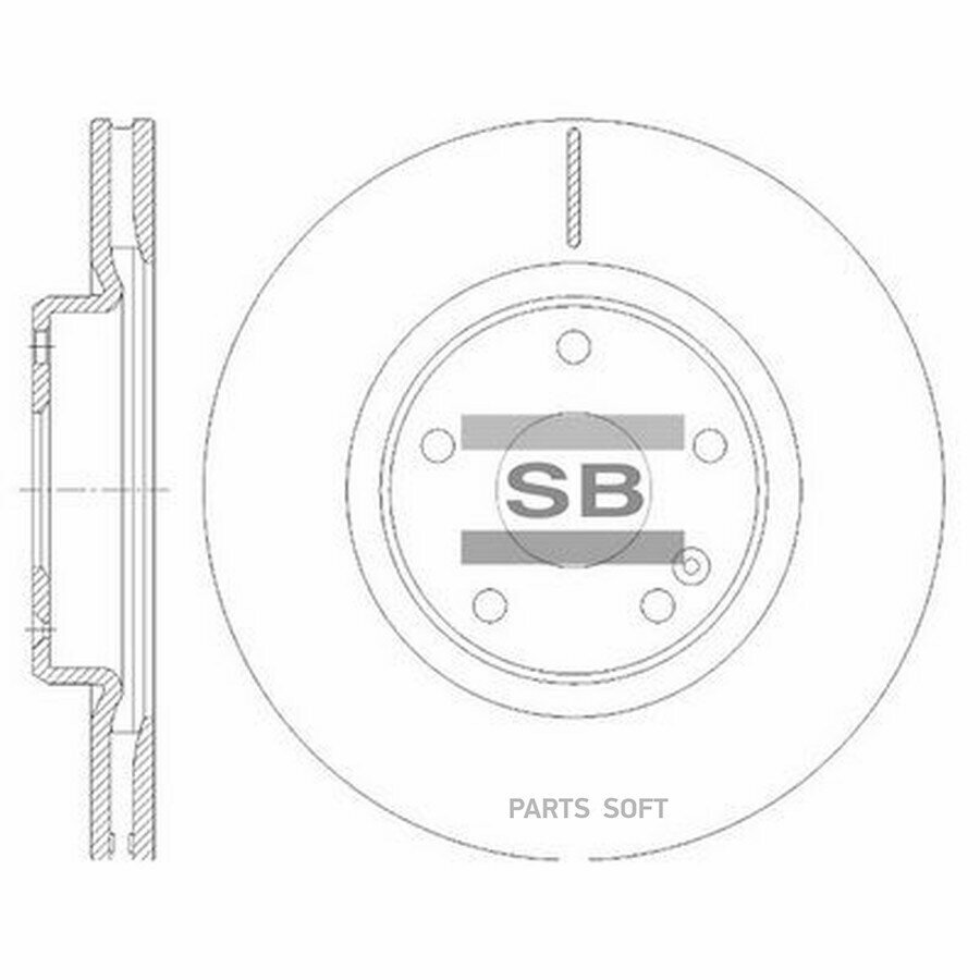 SANGSIN BRAKE SD8464 Диск тормозной GEELY COOLRAY SD8464