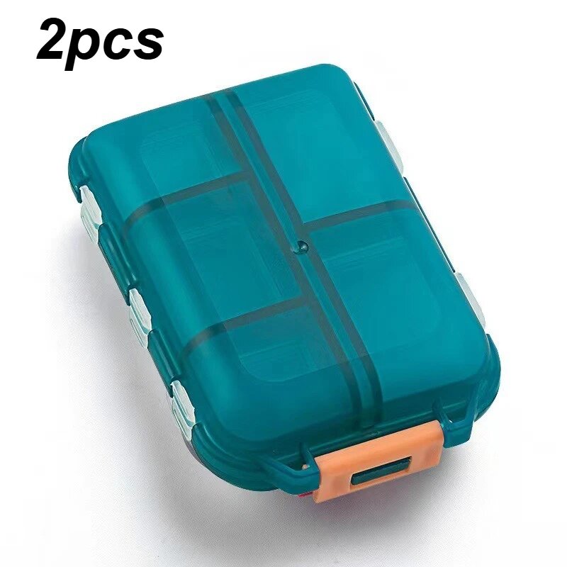 Коробочка для таблеток Green 2pcs, 10 отделений