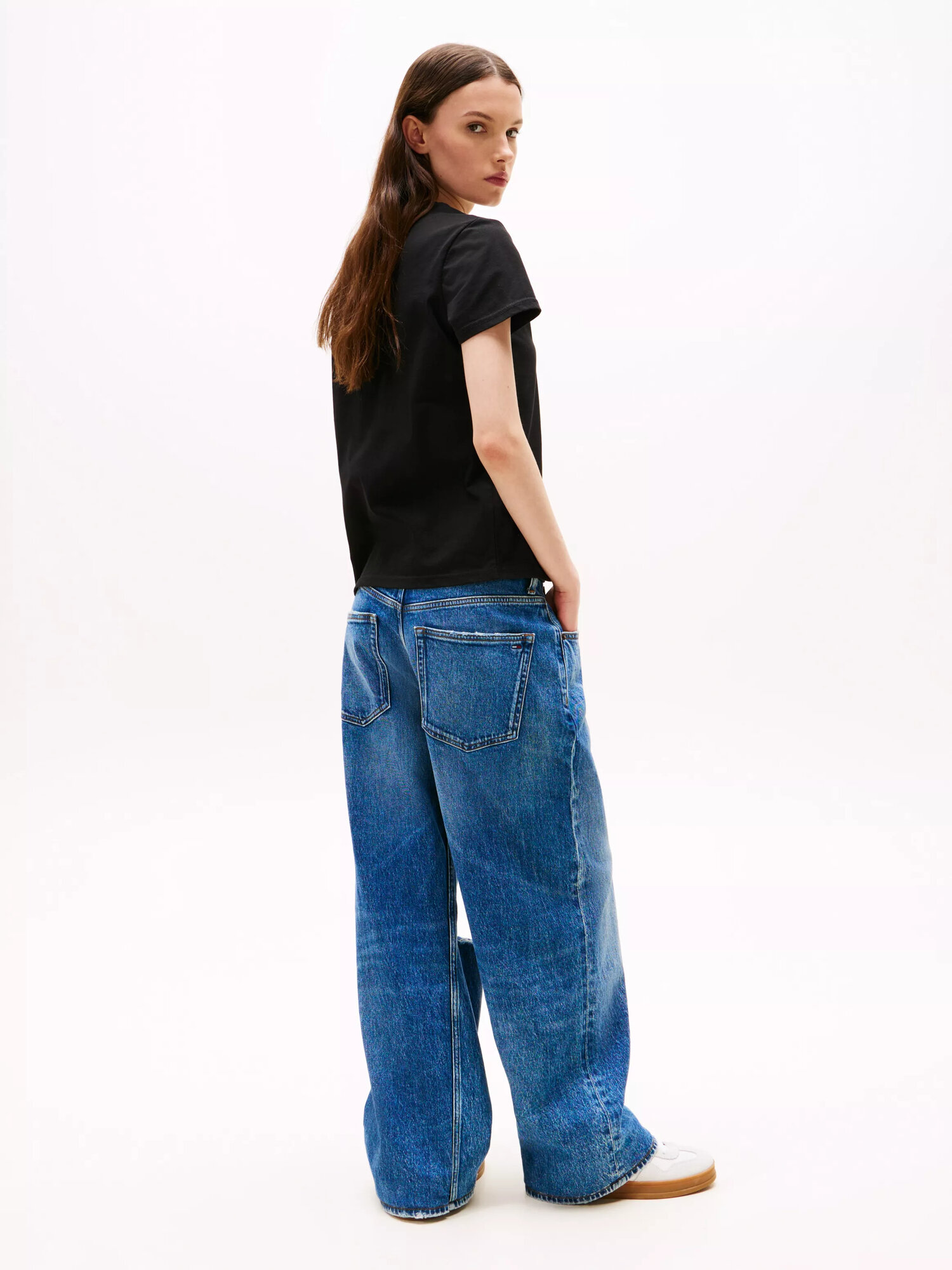Футболка Tommy Jeans, размер XS, черный — фото 1