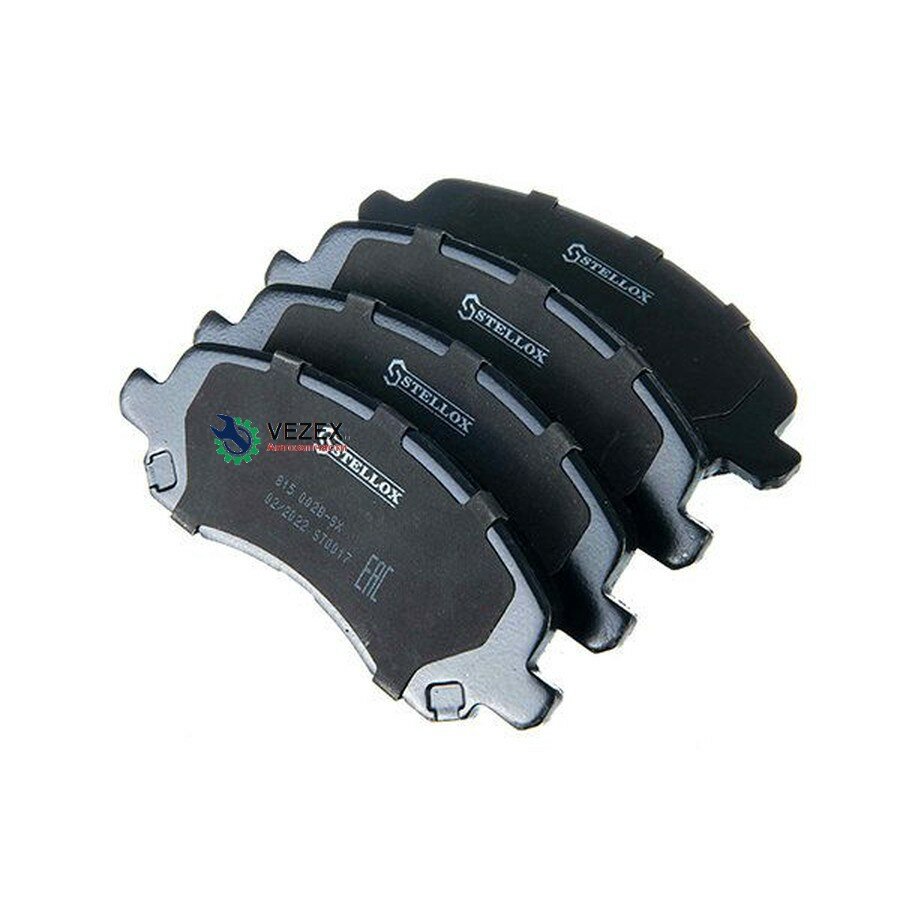 STELLOX 1556000BSX колодки диск. перед! с антискр. пл.\Geely, Chrysler Sebring, Mitsubishi Eclipse II 95>