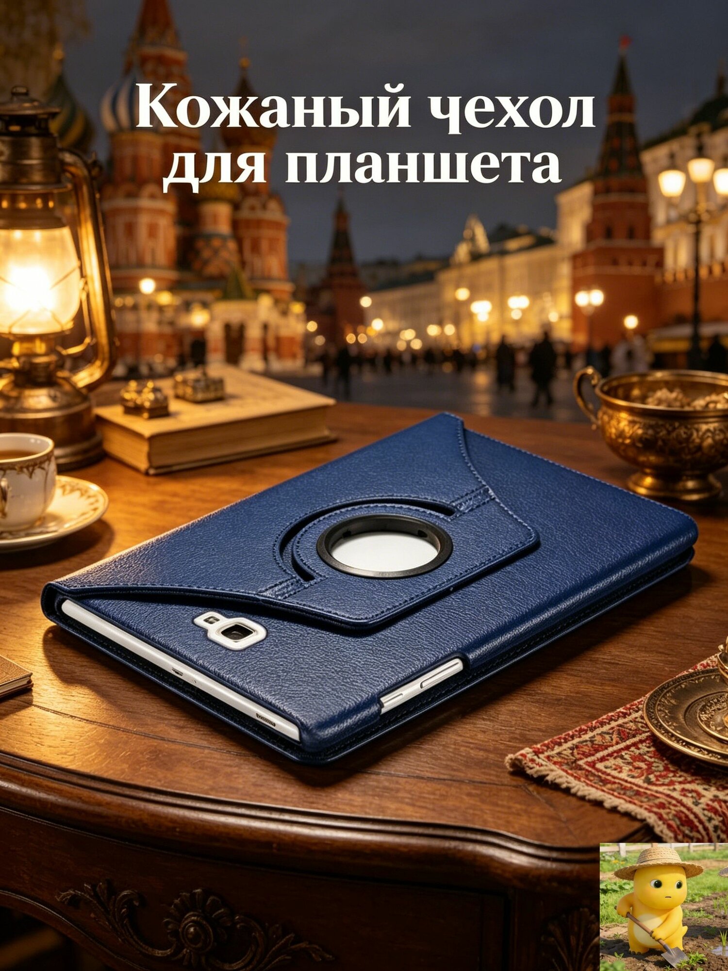 Чехол-книжка для Samsung Galaxy Tab A 10.1 T580 T585 2016 поворот 360 искусственная кожа магнитный замок