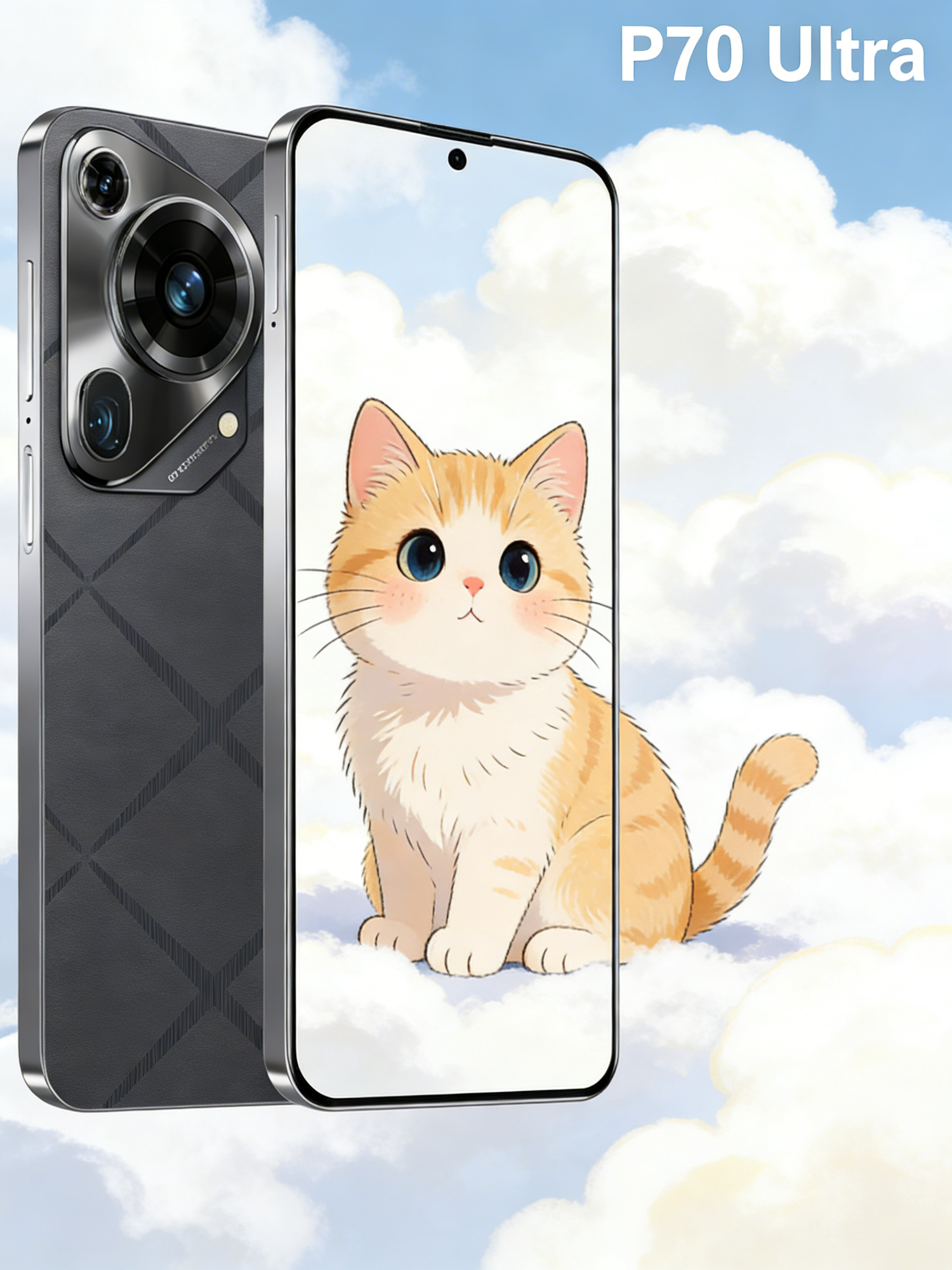 Смартфон P70 Pro 5G Большой дисплей, быстрая зарядка, гарантия, игровой телефон NFC Snapdragon 8 Gen 3 6,82 дюйма 5G