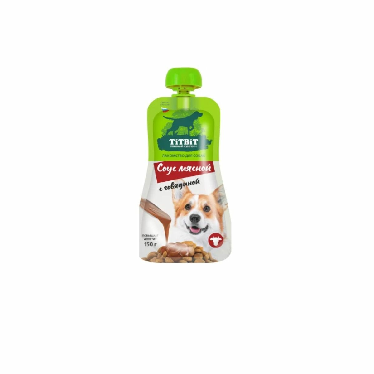 Titbit Лакомство для собак Соус мясной с индейкой, 150 гр.