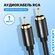 Аудиокабель RCA/RCA Vention, 1 м, черный, для проф. аппаратуры, позолоченные кон...