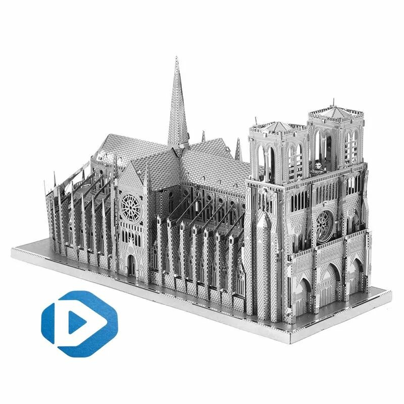 Нотр - Дам 3D Металлическая модель DIY Игрушки