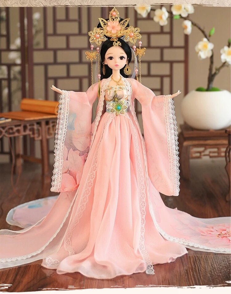 Китайская кукла в стиле ханьфу LH140 color2, 30cm