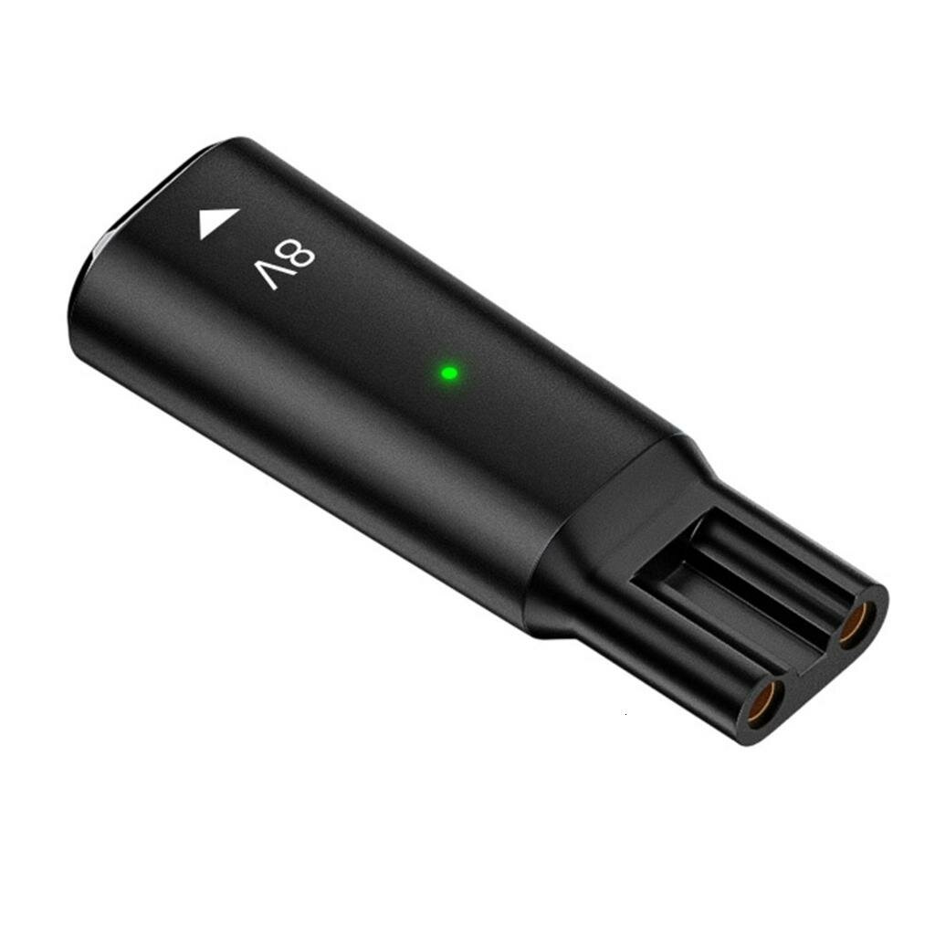 Переходник USB-C на 2-контактный разъем для бритвы, Овал 8V черный