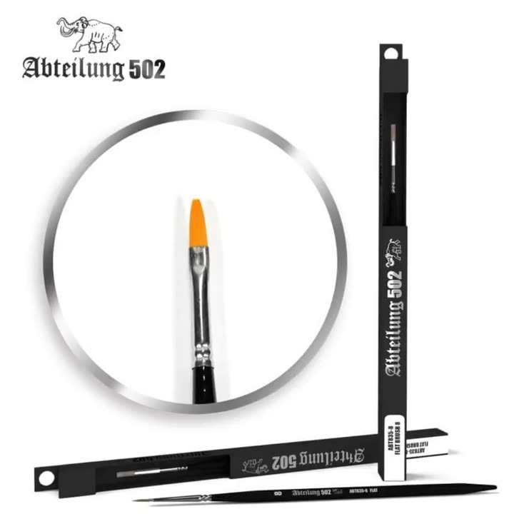Кисточка AK Interactive Flat Brush 8 — фото 1