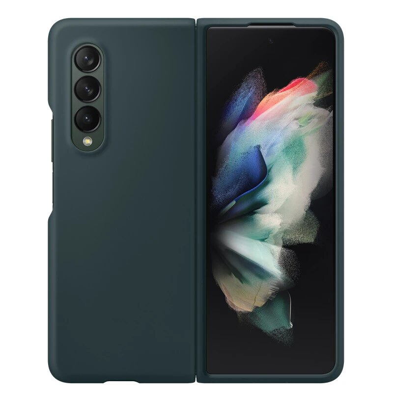 Силиконовый чехол Samsung Galaxy Z Fold 3, Зеленый