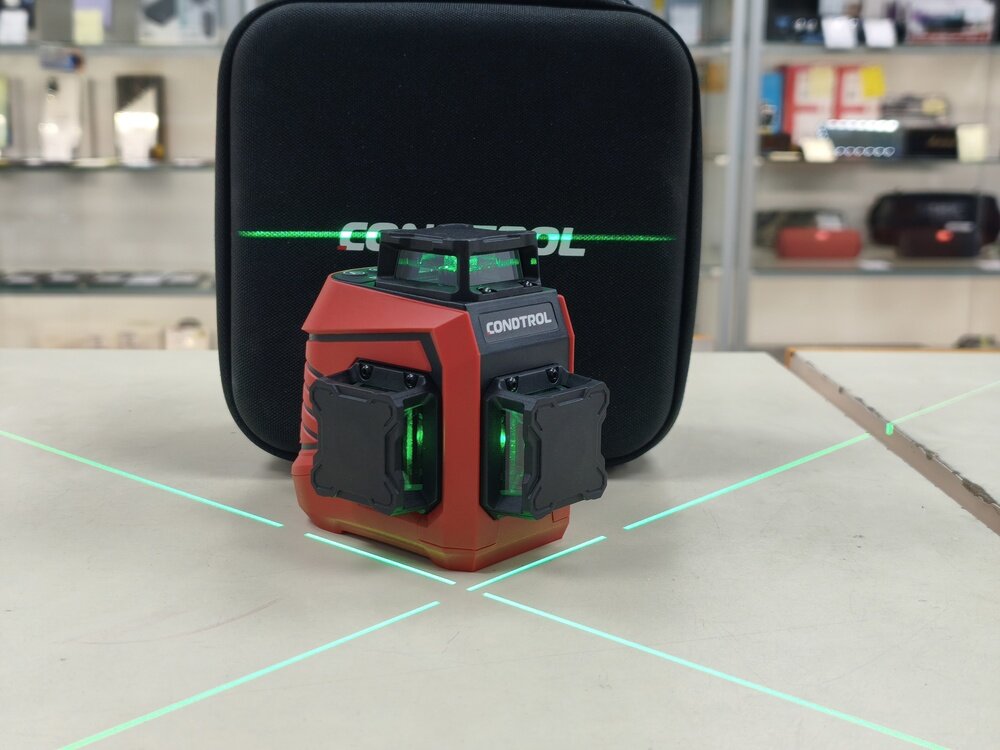 Уровень лазерный Condtrol 3D Lite зеленый луч, 60 м