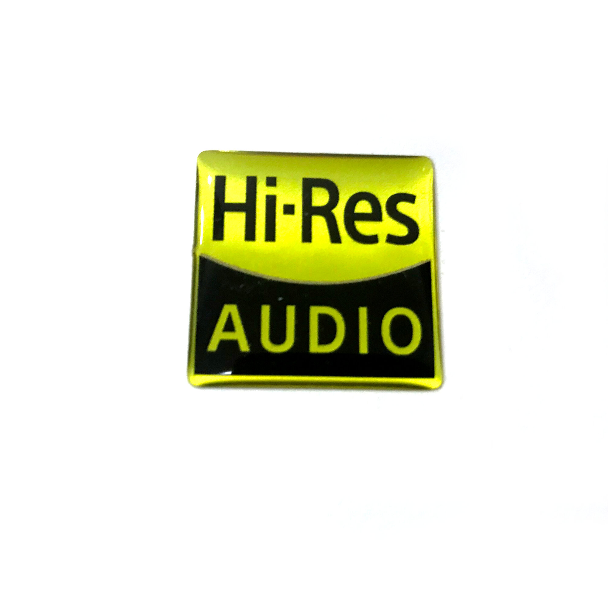 Наклейка HI-RES AUDIO, размер 25 х 25 мм.