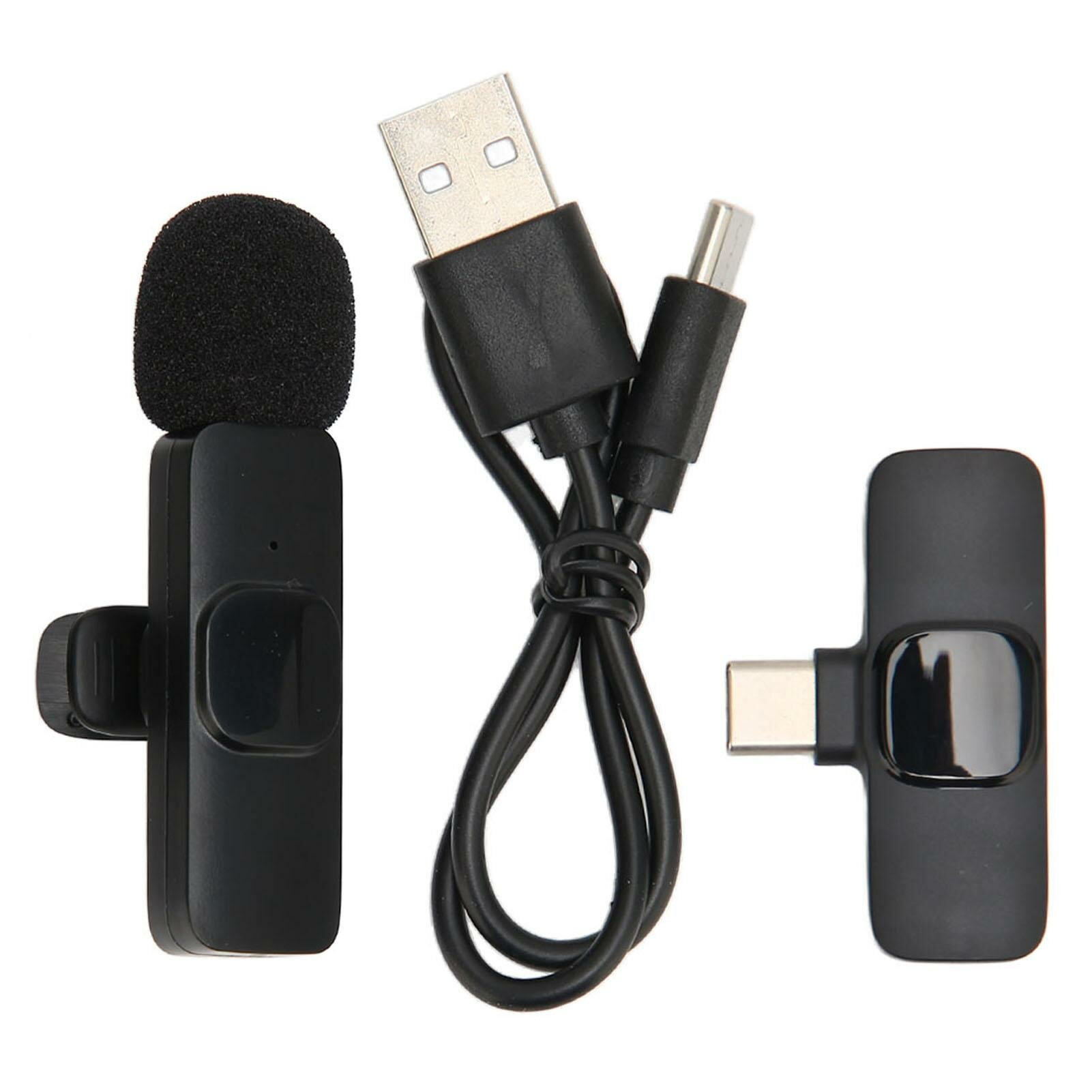 Беспроводной петличный микрофон K9 Type-C для смартфона, черный