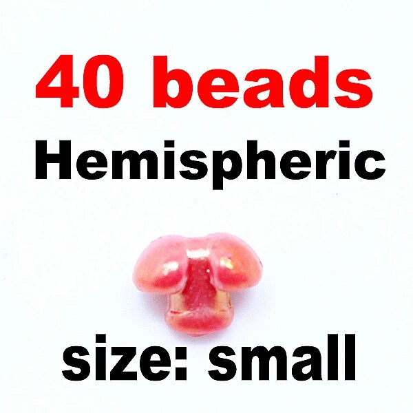 Бусины Persuader 40 шт, белые, small hemi red